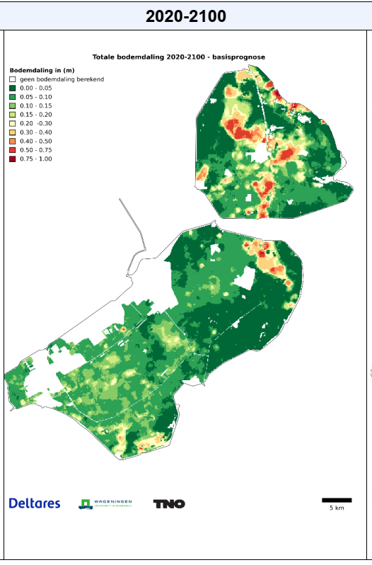 Nieuwe bodemdalingskaart Flevoland bevestigt beeld - Provincie Flevoland